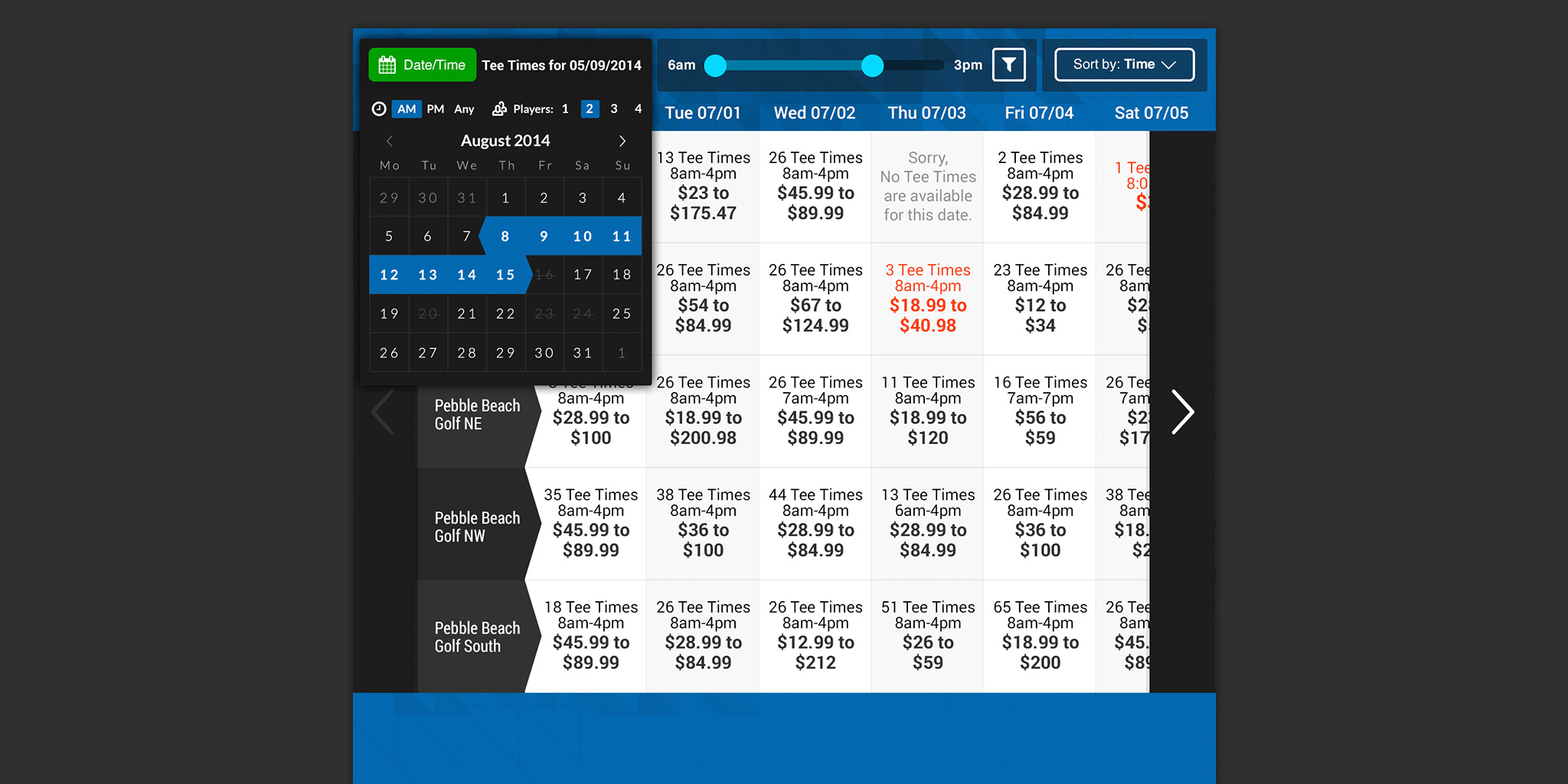 OpenTee Booking Widget – Calendar UI - Marco Sebastian Lopez – User ...
